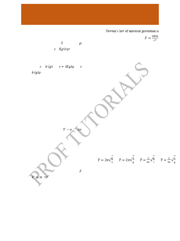 Prof Tutorial Phy 101 | PDF