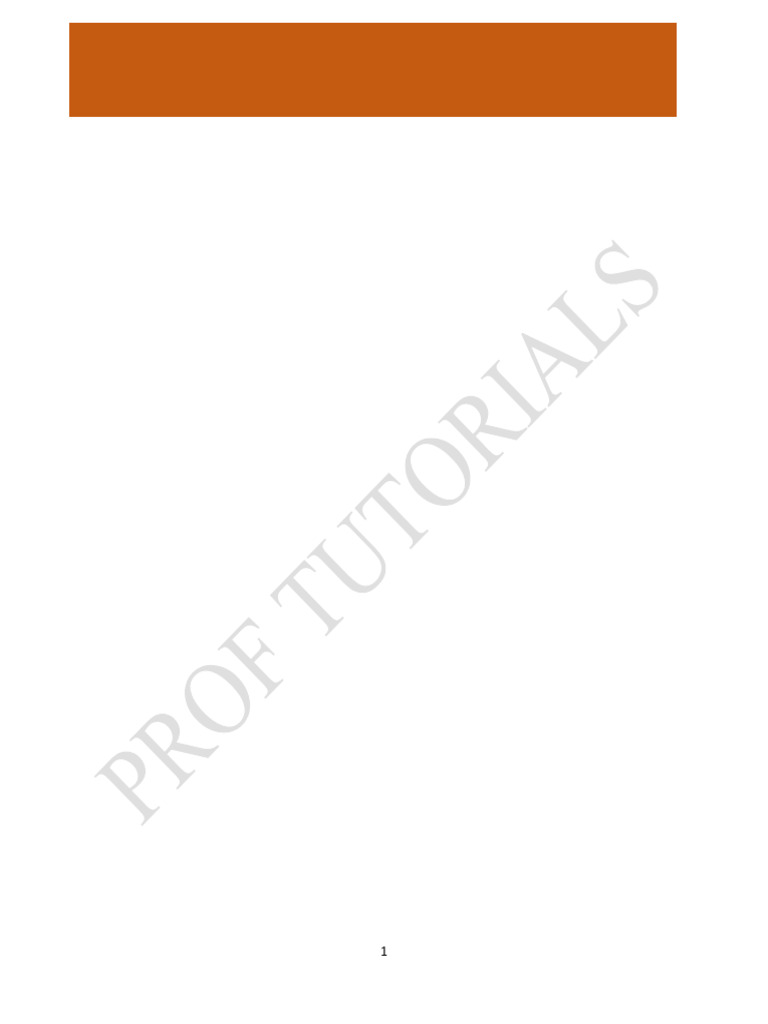 Prof Tutorials-Gst 111 | PDF