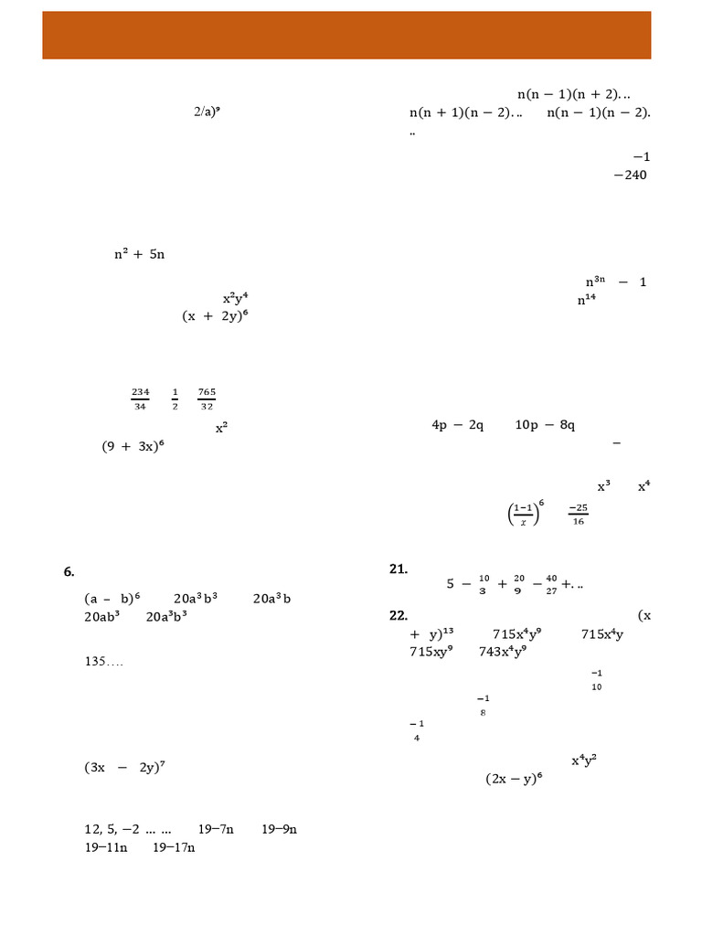 Prof Tutorial - MTH 101 | PDF
