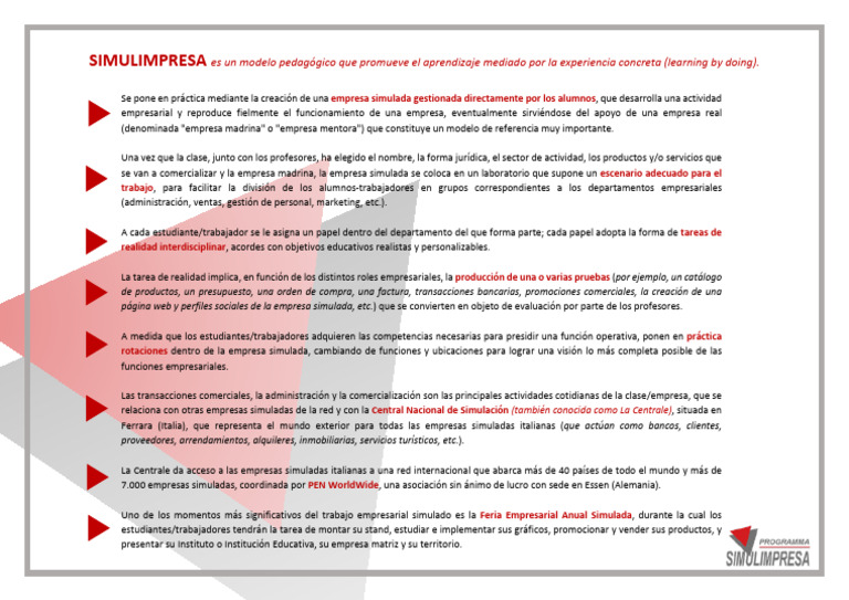 SIMULIMPRESA (Español) | PDF