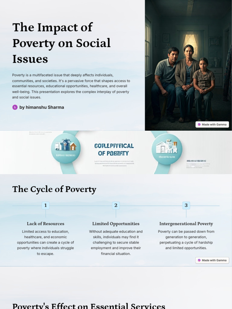 The Impact of Poverty On Social Issues | PDF