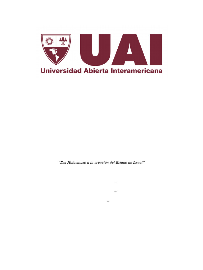Historia Contemporánea - Uai 2024 - Informe Shoá | PDF