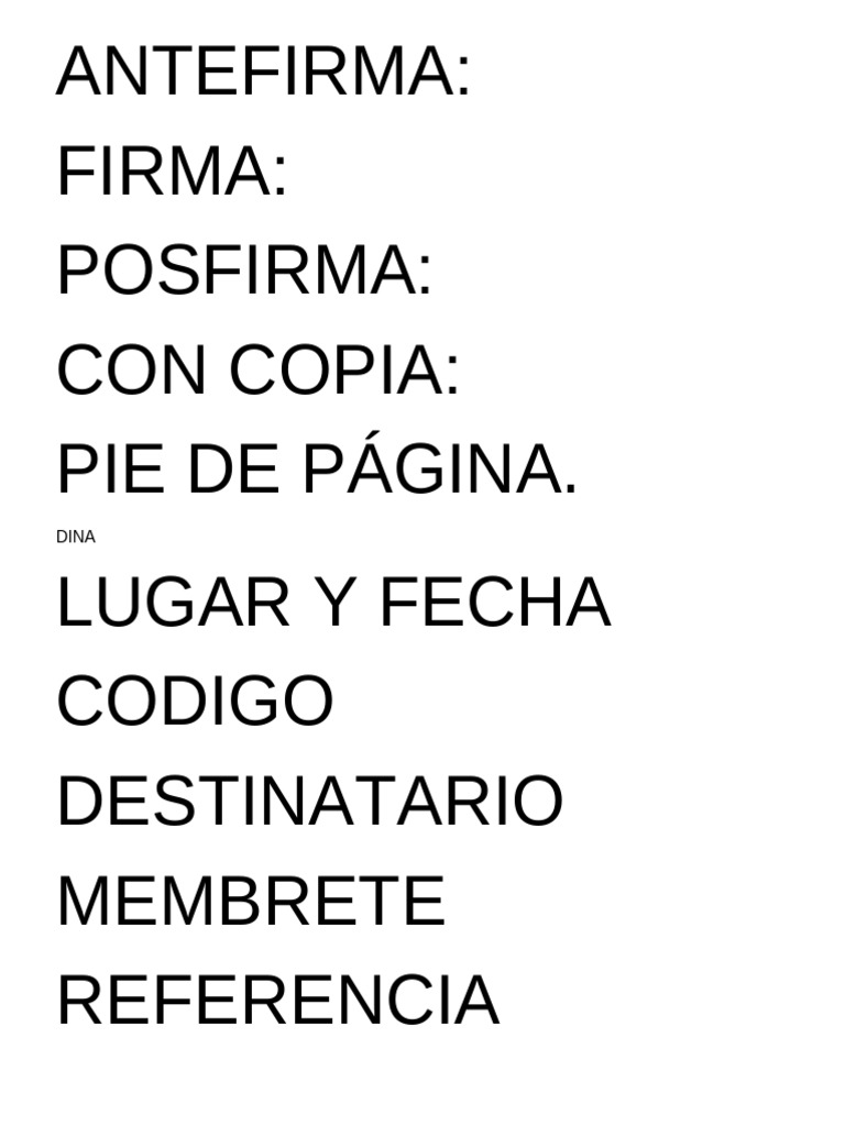 Partes Del Memorando | PDF