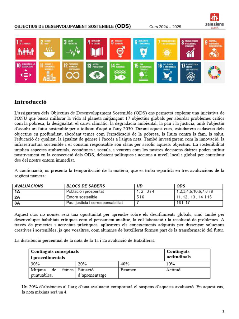 24-25 Apunts 1a Aval ODS | PDF