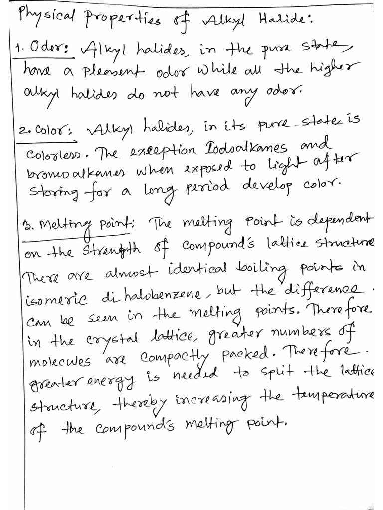 Alkyl Halide 1 | PDF