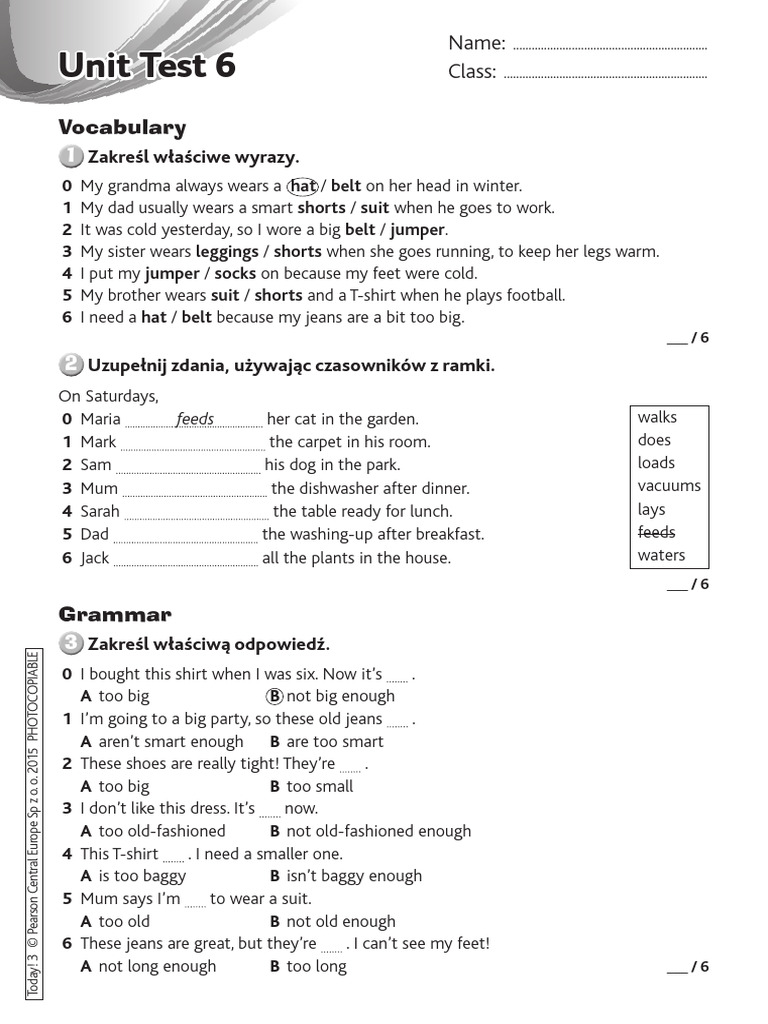 Unit Test 6 Dyslexia | PDF