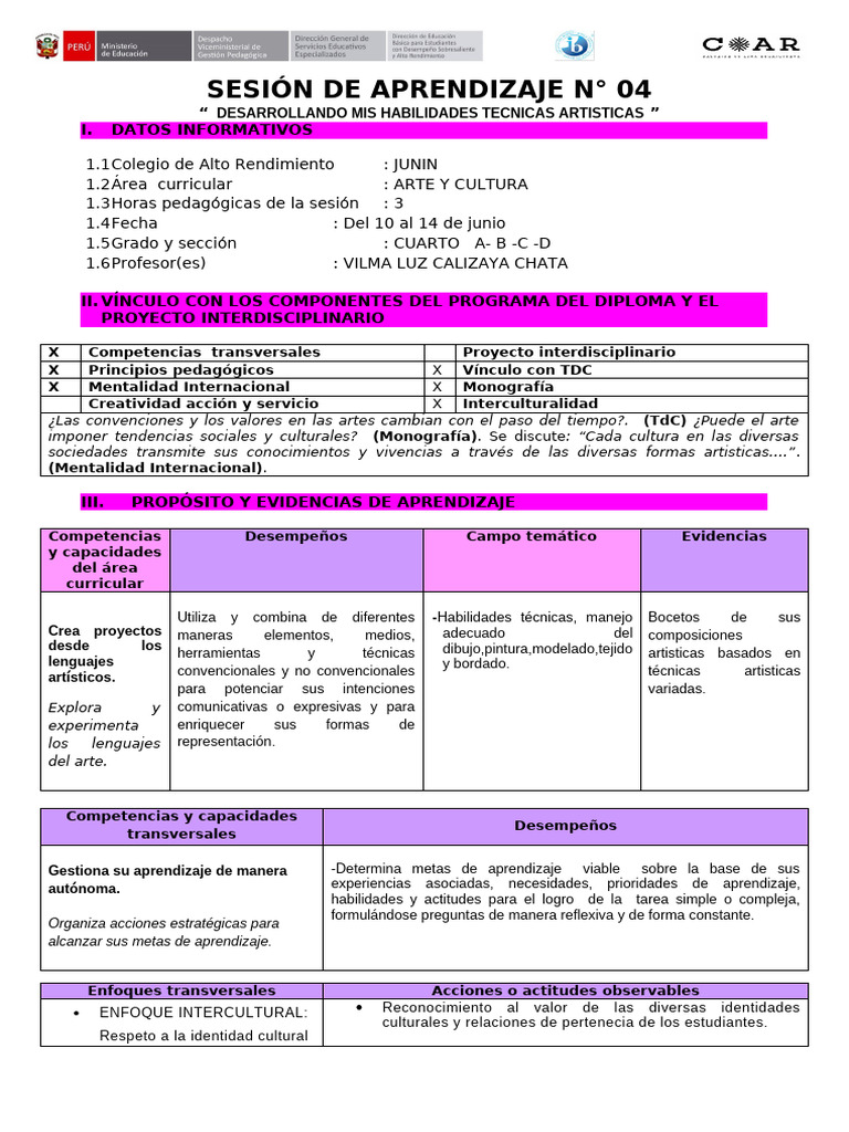 Sesion #4 - Cuarto | PDF