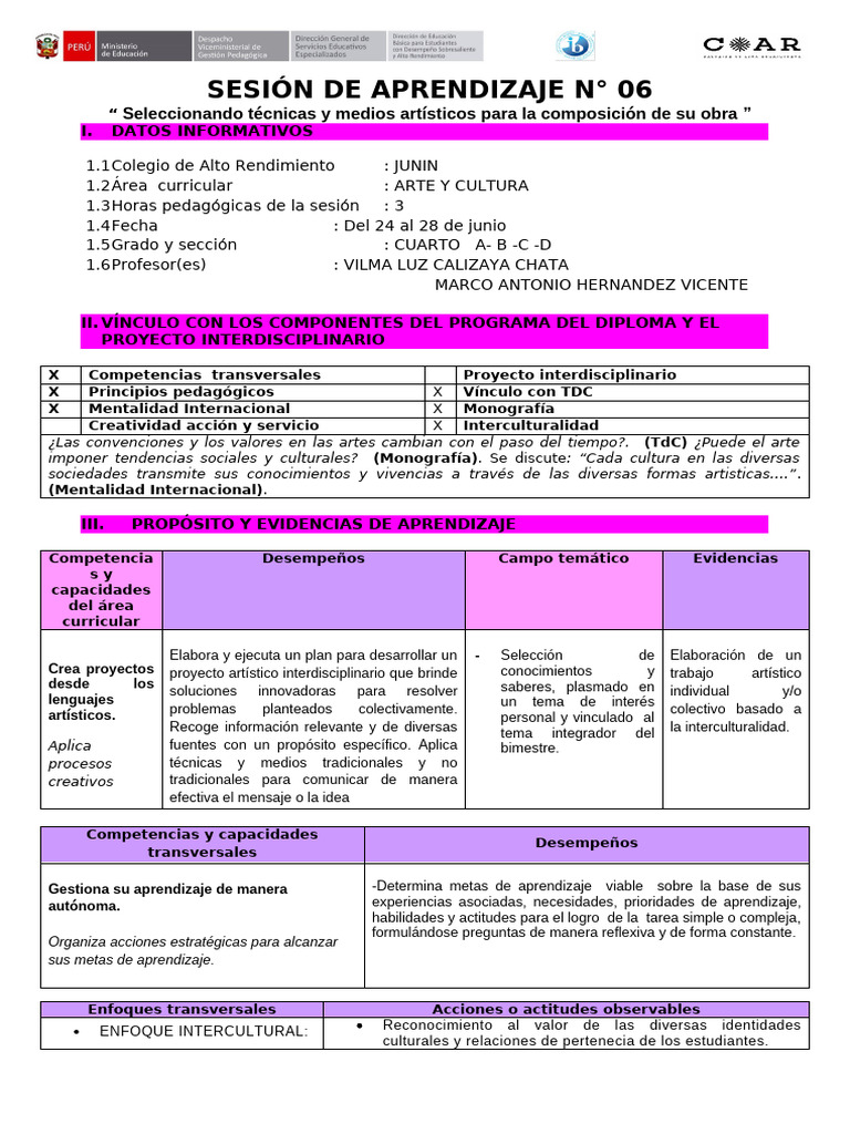 Sesion #6 - Cuarto | PDF