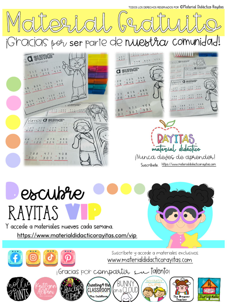 Cuadernillo Sumas y Restas de Tres Cifras Copia 2 | PDF | Derechos de ...