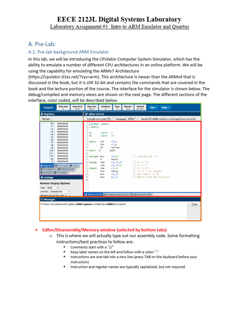 Lab1 EECE2123 Spr23 ToolsIntroduction | PDF | Computer Engineering | Teaching Methods & Materials