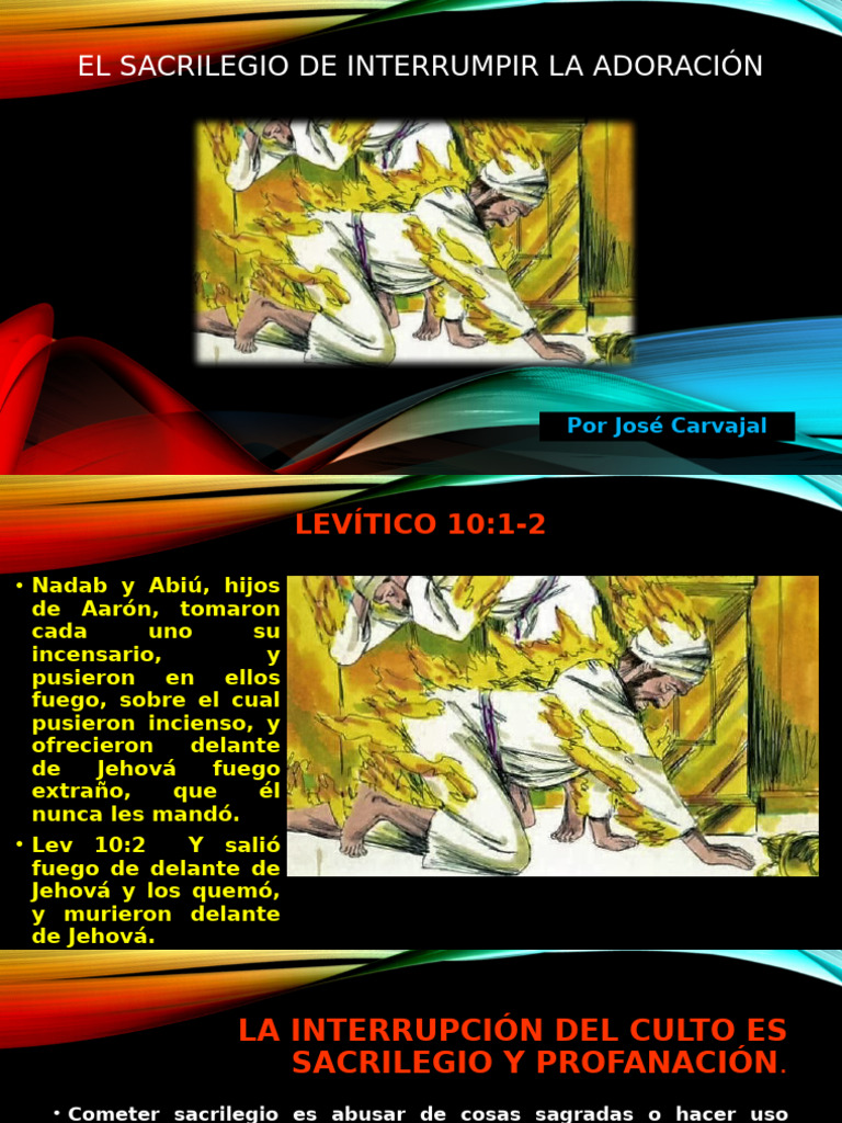 El Sacrilegio de Interrumpir La Adoración | PDF