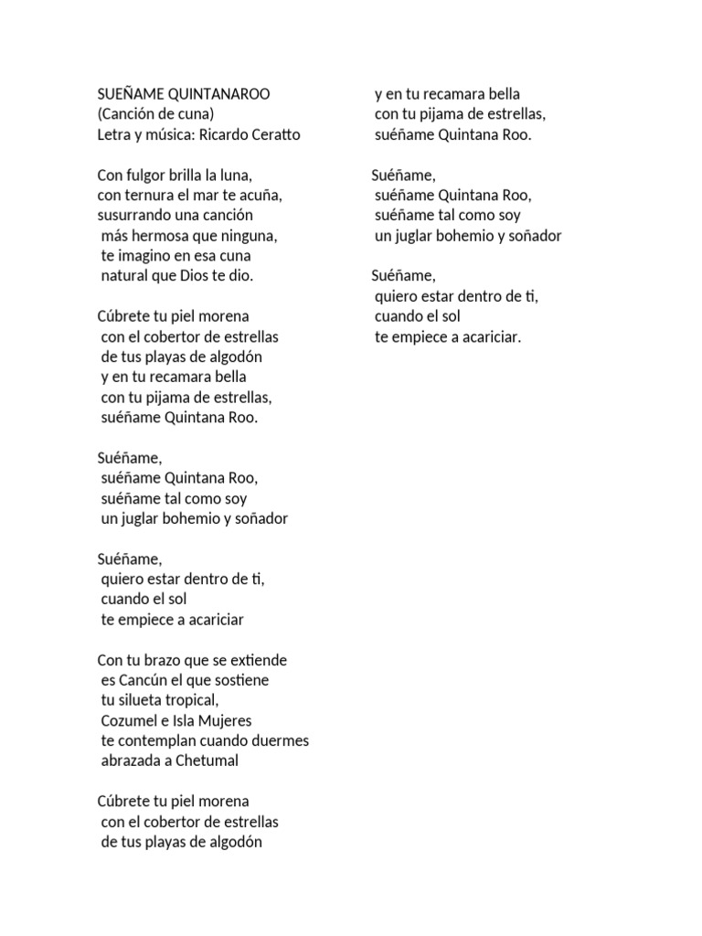 Sueñame Quintanaroo | PDF