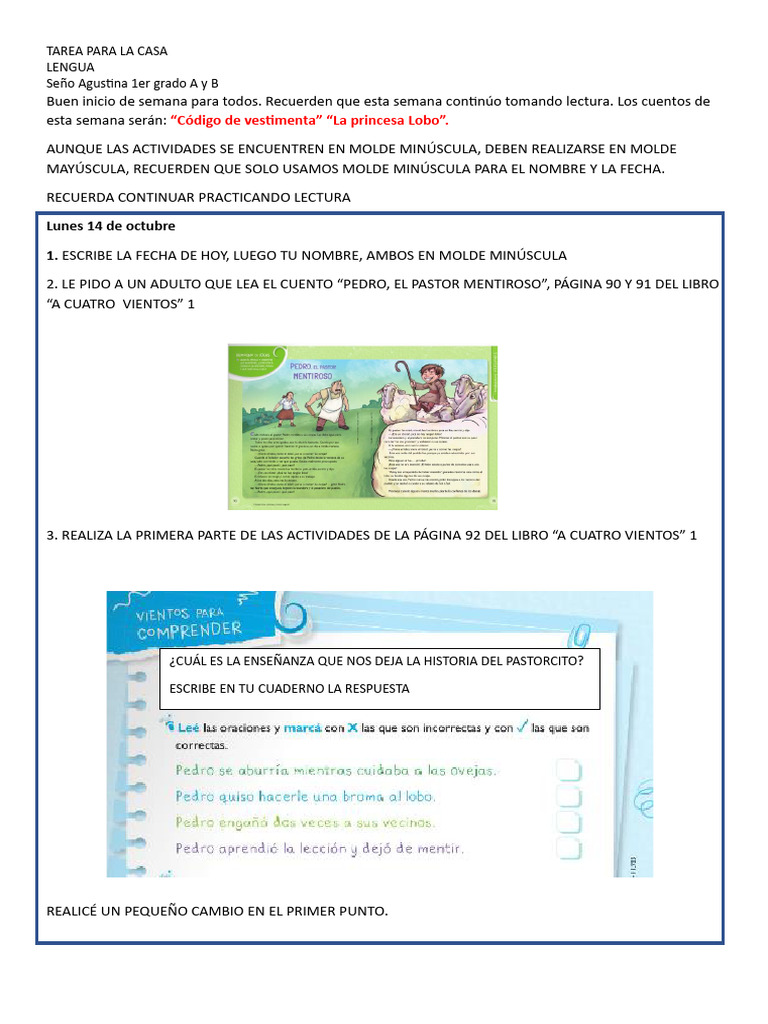 Tarea Para La Casa 14-18 | PDF