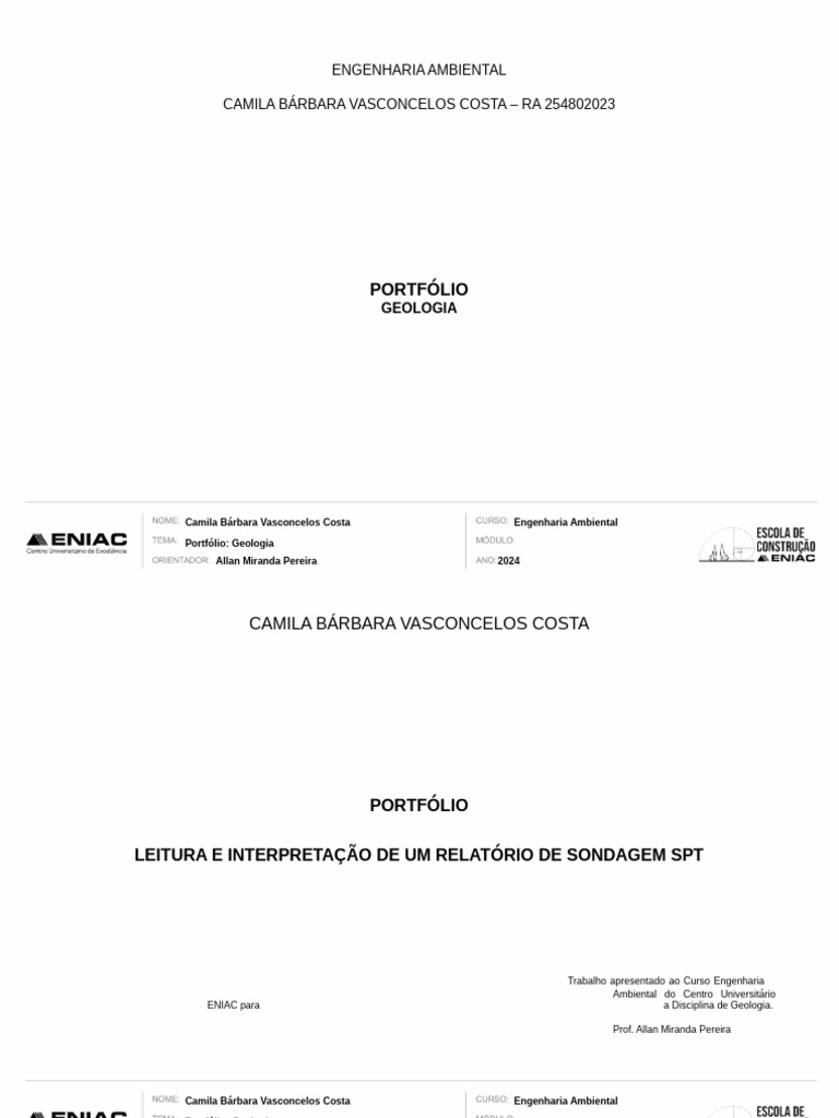 Portfólio Geologia | PDF