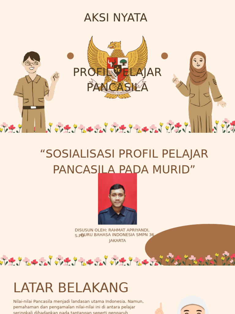 Aksi Nyata projek penguatan pancasila P5 kurikulum merdeka presentasi | PDF