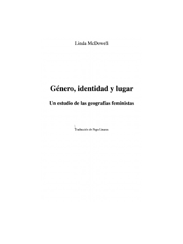 Linda McDowell, Cap. 4 | PDF