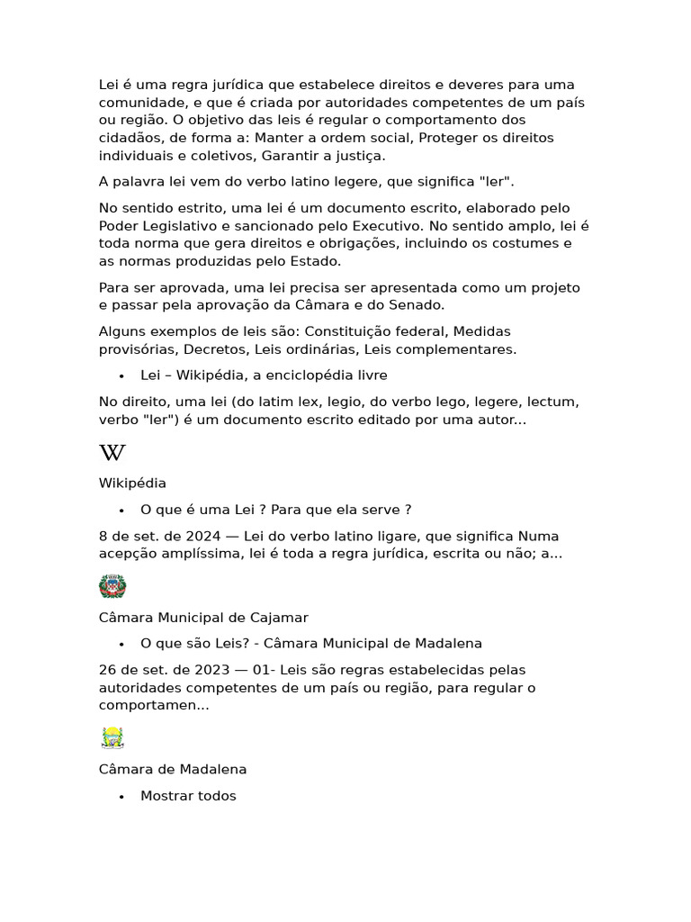 Definição e Função da Lei | PDF | Estatuto | Constituição