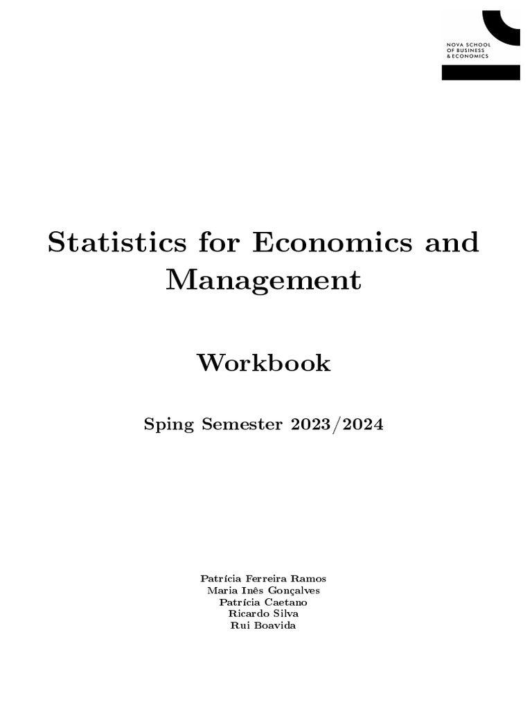 SEM Workbook | PDF | Standard Deviation | Variance