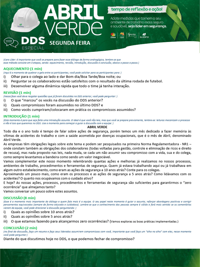 Dds Campanha Abril Verde | PDF