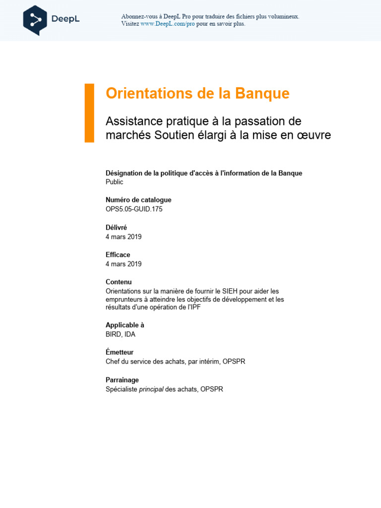 Assistance Et Support Étendus (HEIS) | PDF