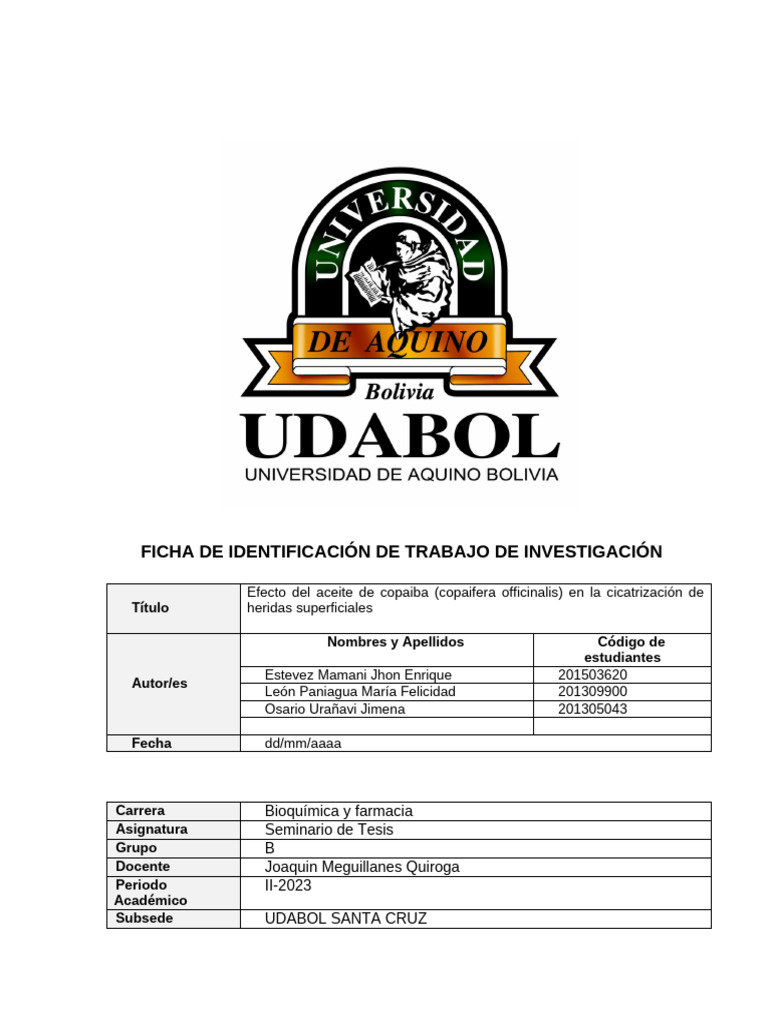 Aceite de Copaiba | PDF