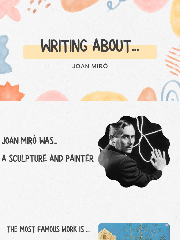 Writing Joan Miro | PDF