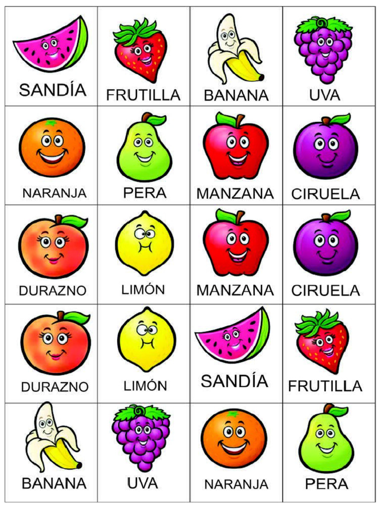 Memorama Alimentos Saludables y No Saludables | PDF