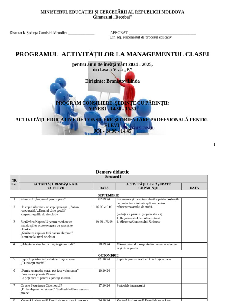 Managementul Clasei | PDF