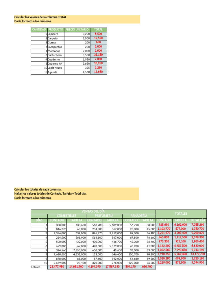 Trabajo 2 - Excel | PDF