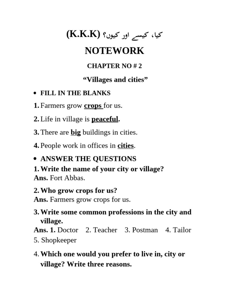 RPS 1st term KKK Notework Class 2 | PDF