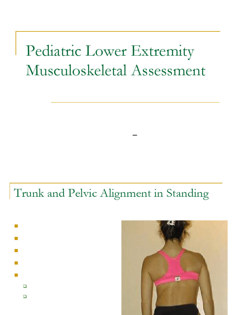 PTP 732 Lower Extremity Musculoskeletal Examination ppt | PDF