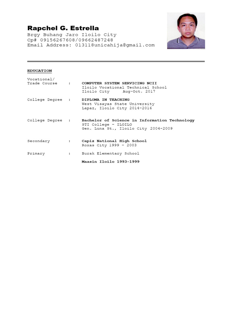 Opt Resume Main | PDF