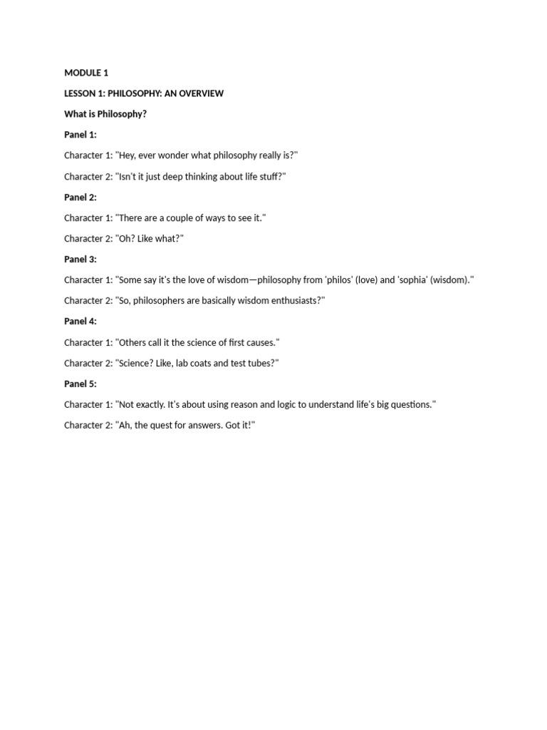 Iphp Module 1 Comics Strip Lines | PDF