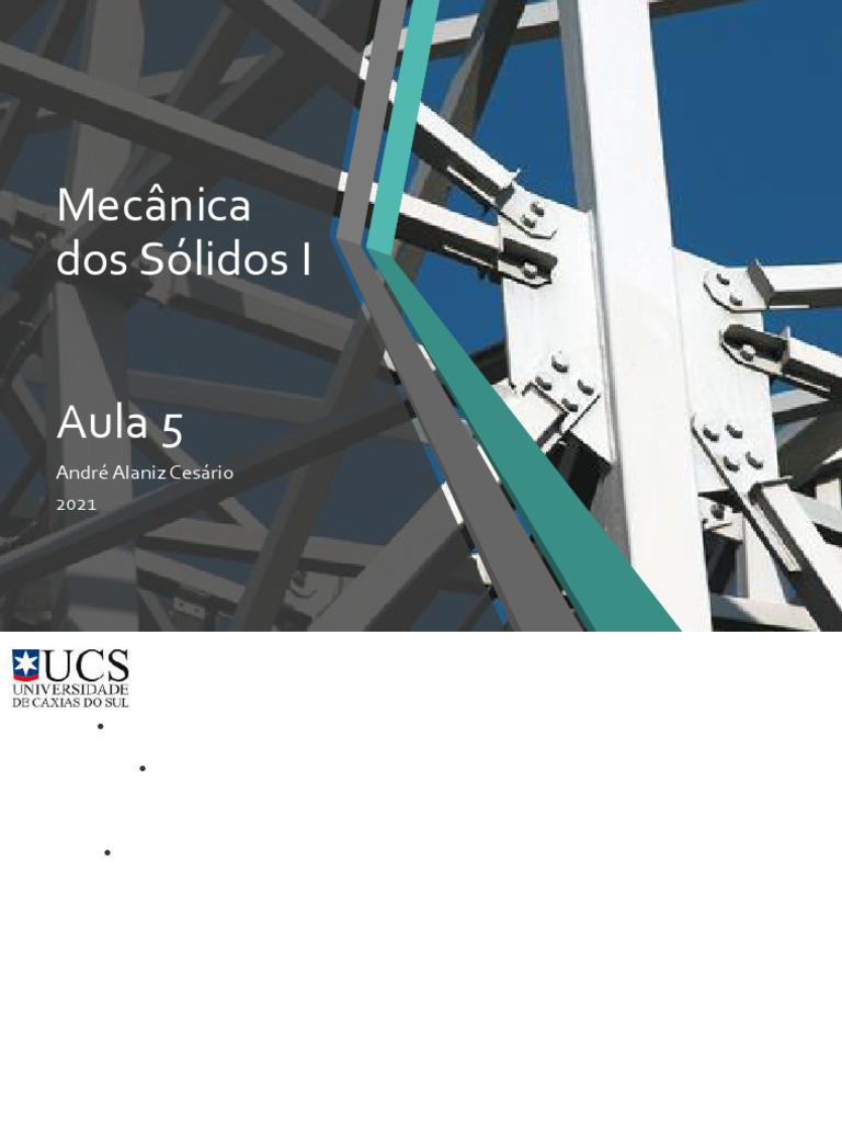 Mecânica Dos Sólidos - AULA5 | PDF