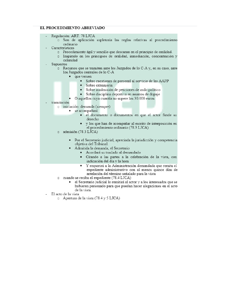PROCEDIMIENTO ABREVIADO | PDF