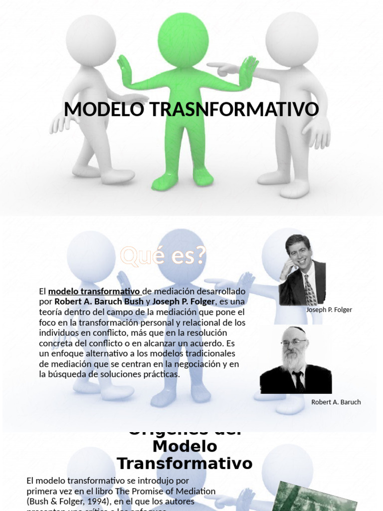 Modelo Transformativo 1 | PDF | Mediación | Empoderamiento