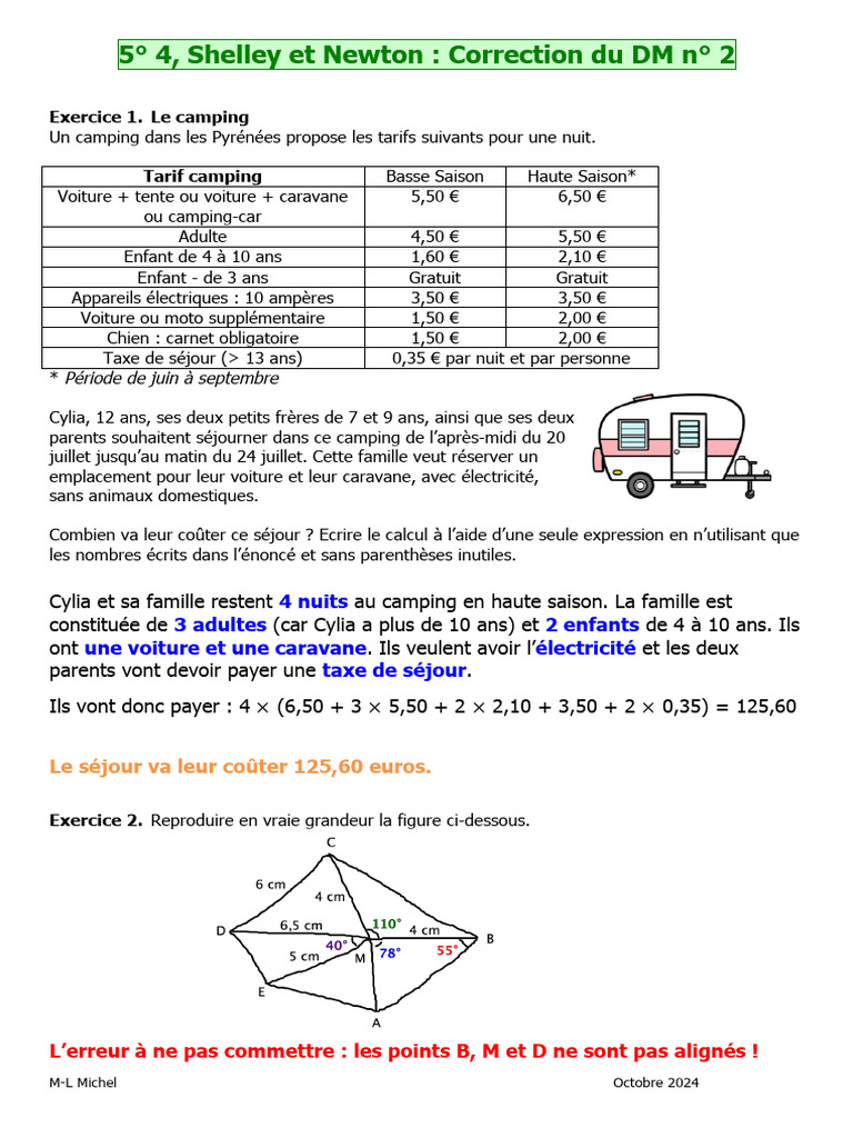 5° Correction DM 2 | PDF