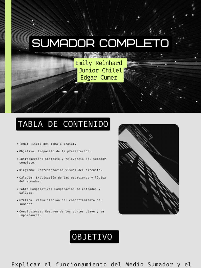 Sumador Completo Emily Reinhard | PDF