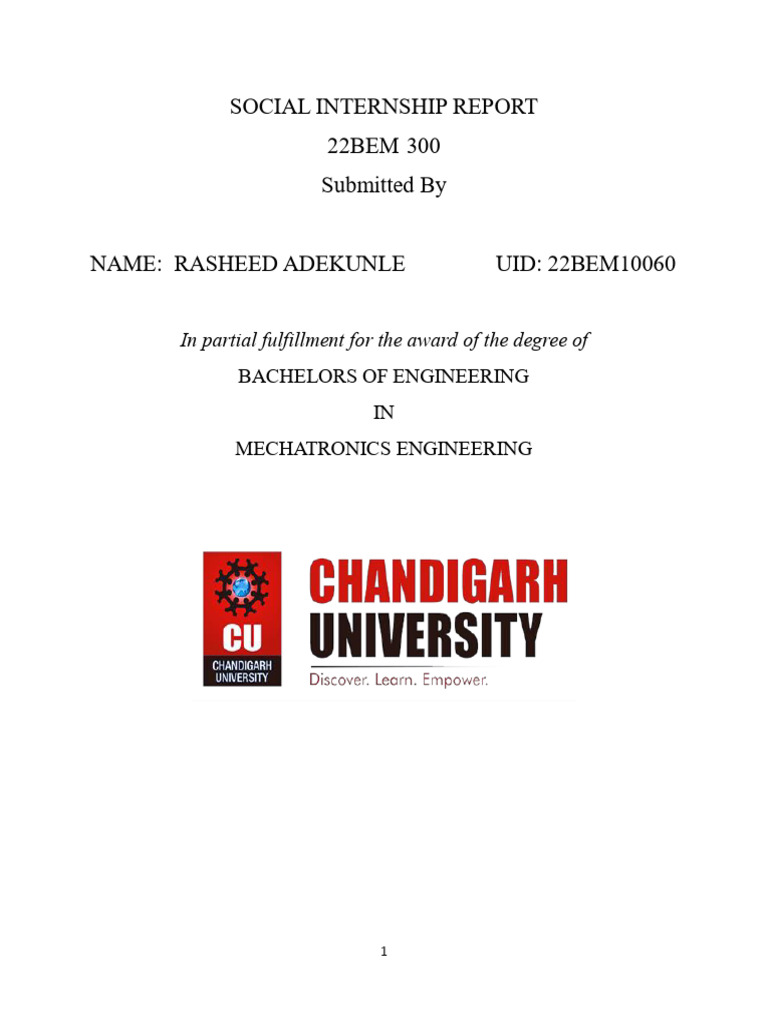 Social Internship Final Report | PDF