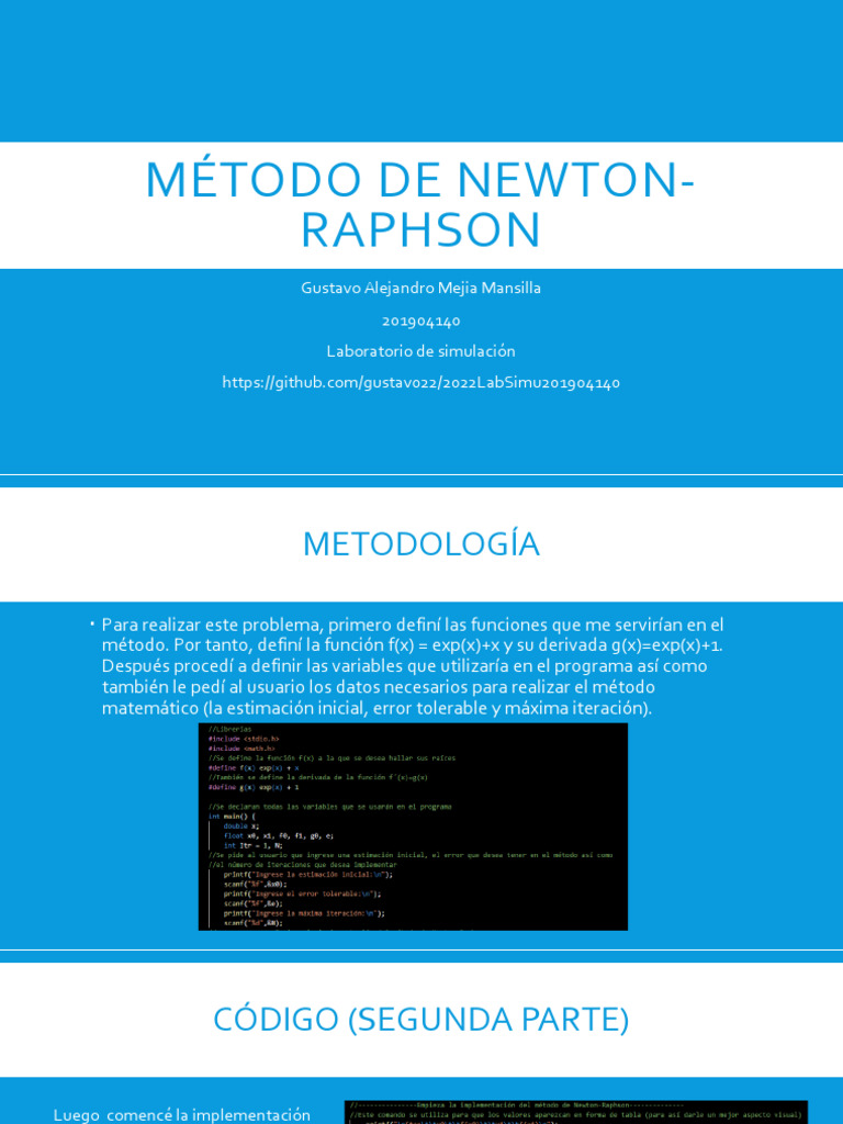 Método de Newton-Raphson | PDF