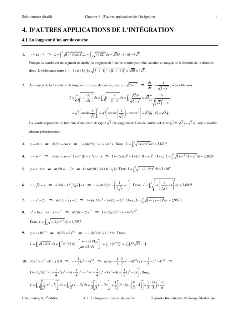 Solutionnaire Chapitre 4 | PDF