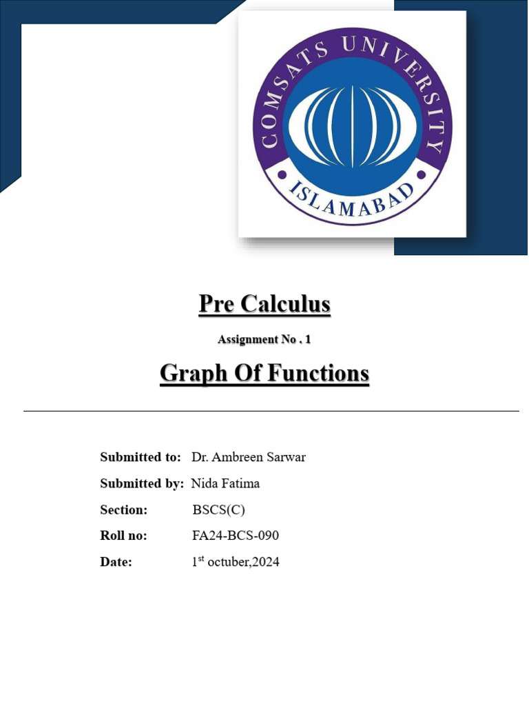 Pre Calculus | PDF