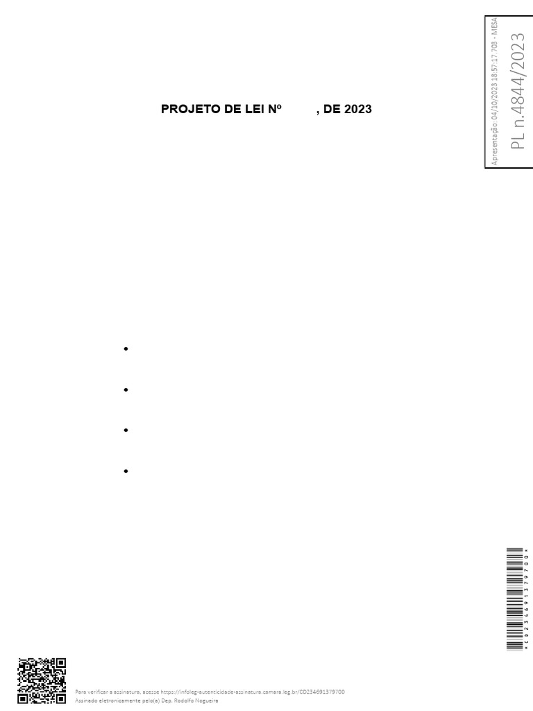 Projeto de Lei | PDF