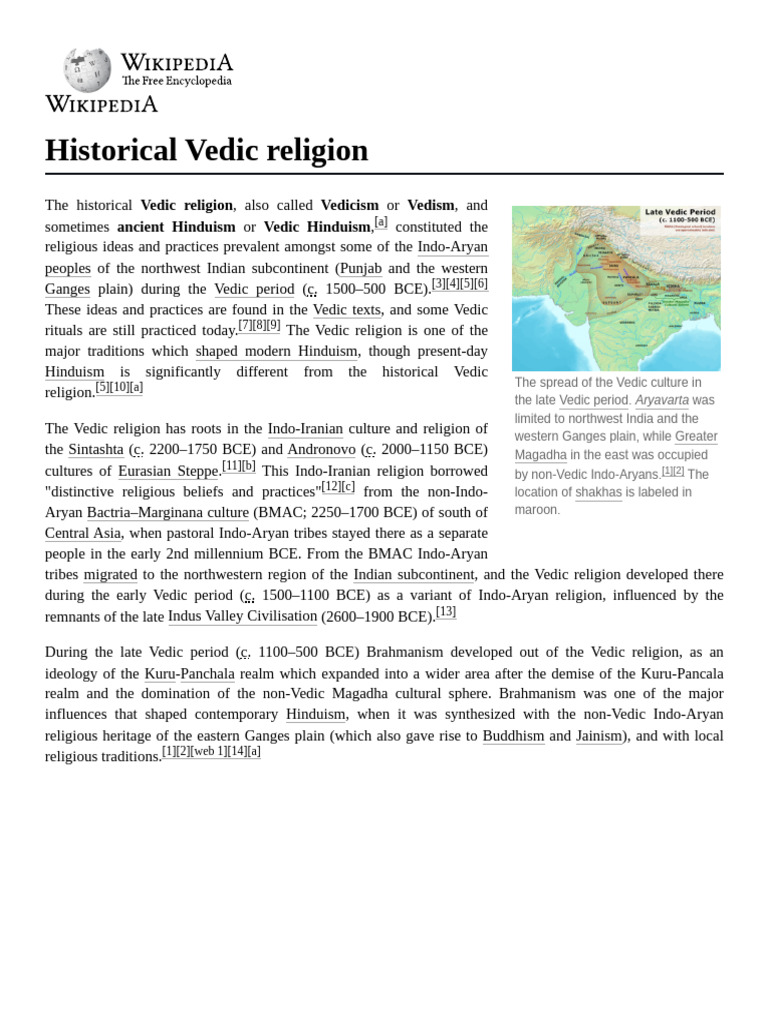 Dasa - Historical Vedic Religion - Wikipedia | PDF