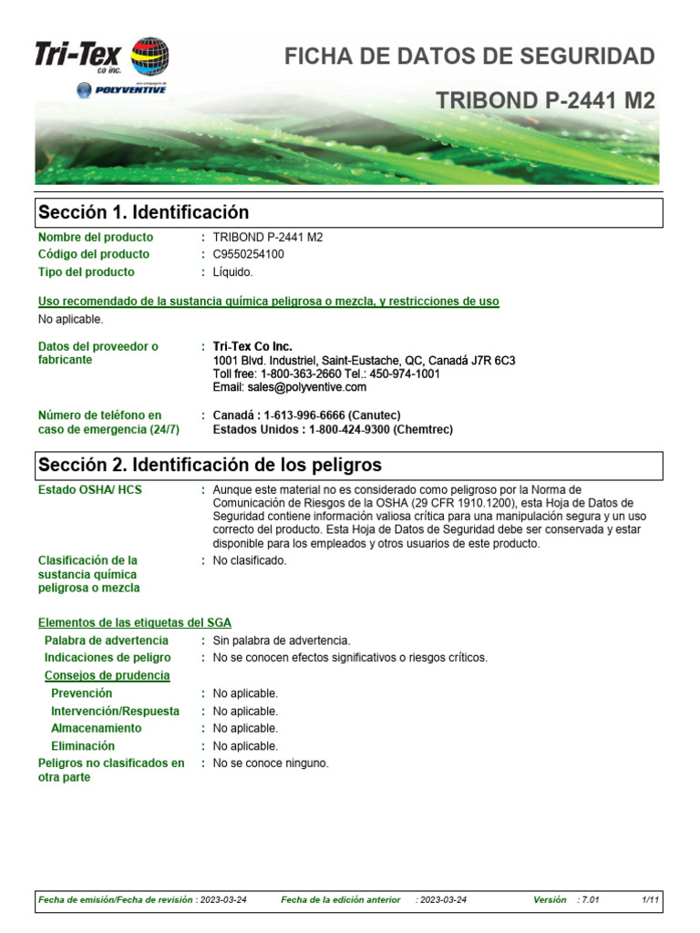 Esp Tribond P-2441 M2 | PDF