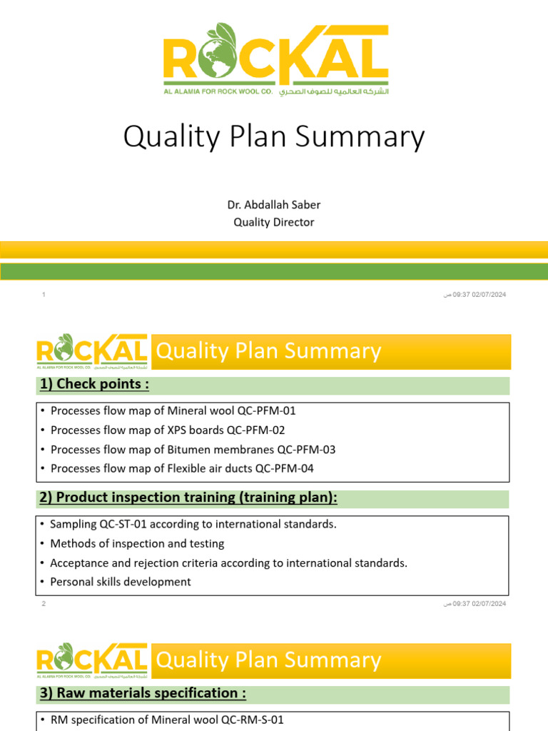 Quality plan | PDF