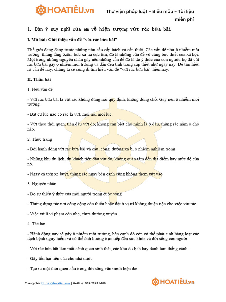 Nghi Luan Ve Hien Tuong Xa Rac Bua Bai | PDF