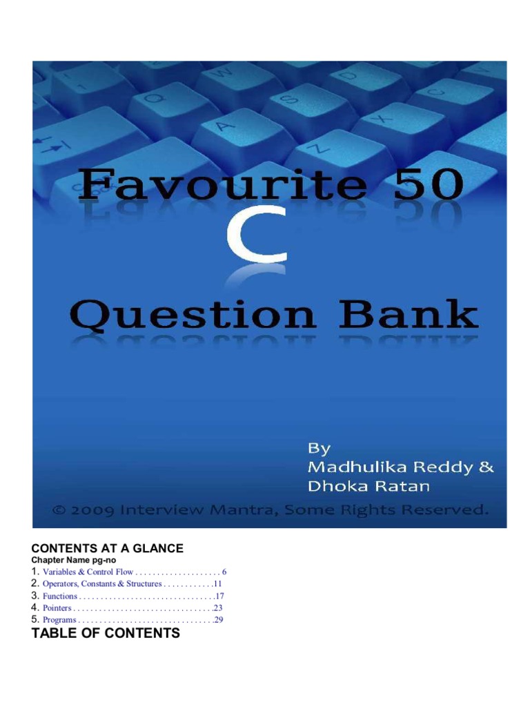 C Question Bank Pdf Pointer Computer Programming Variable Computer Science