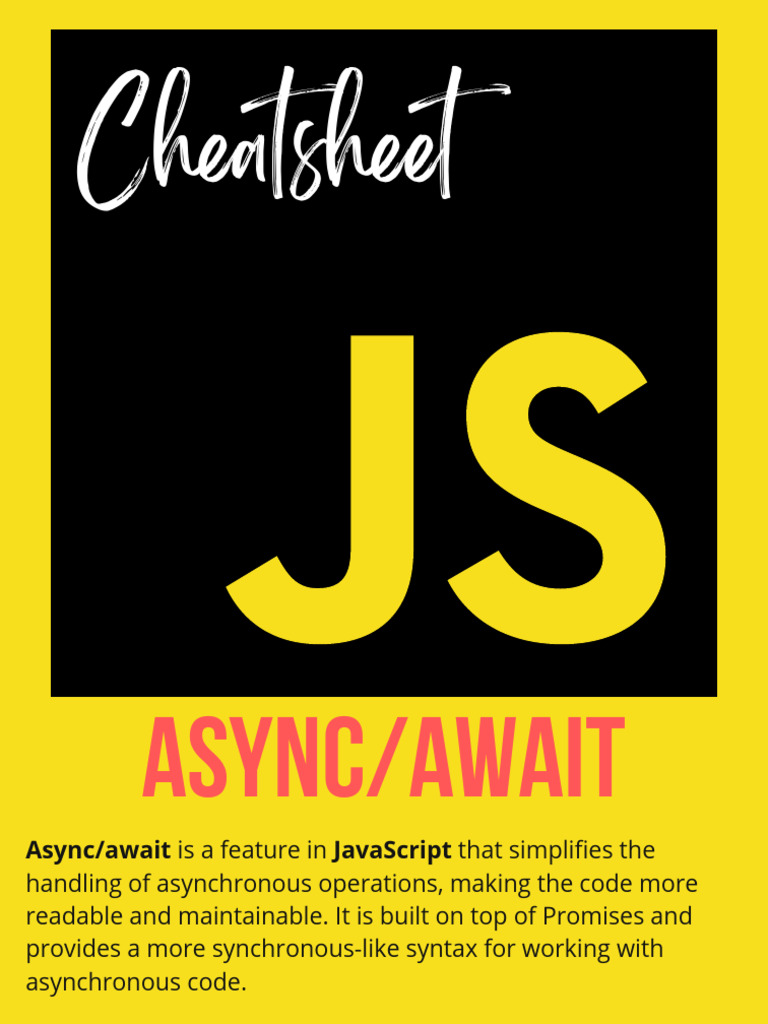 Async Await in JavaScript ? | PDF Async Await in JavaScript ? | PDF