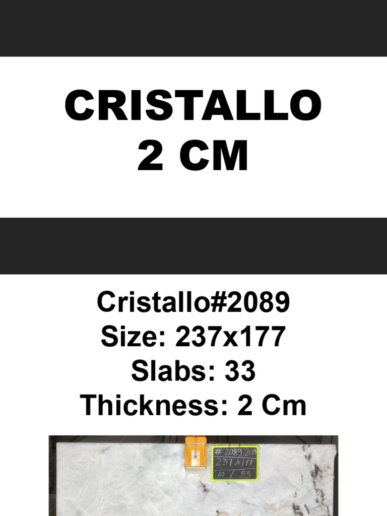 Chima Global Cristallo Clean | PDF